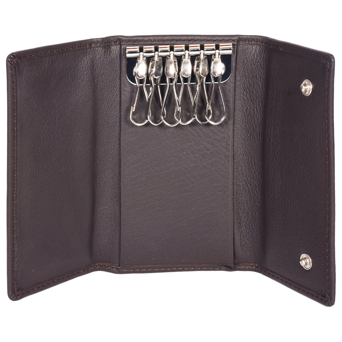 Sassora Genuine Leather Unisex 6 Keyholder Key Pouch