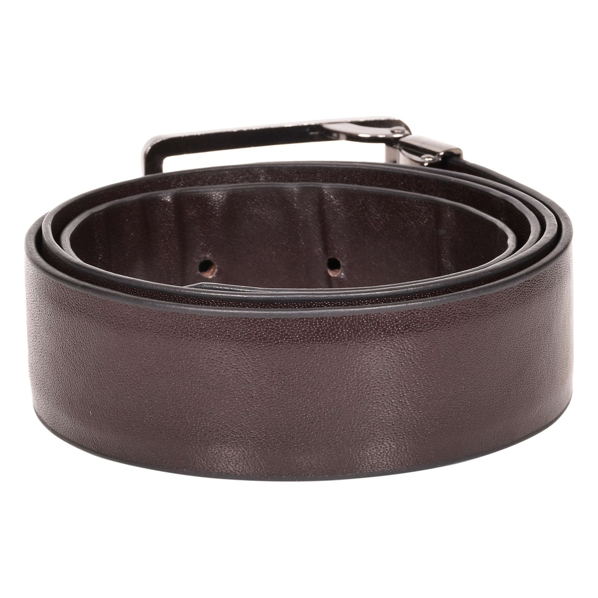 Sassora Pure Leather Reversible Detachable Buckle Belt For Men