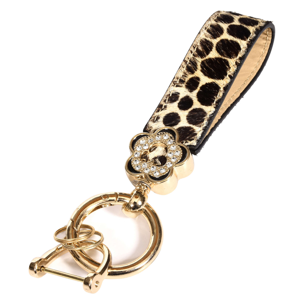 Sassora Luxury Key Chain – Genuine Hairon Leather